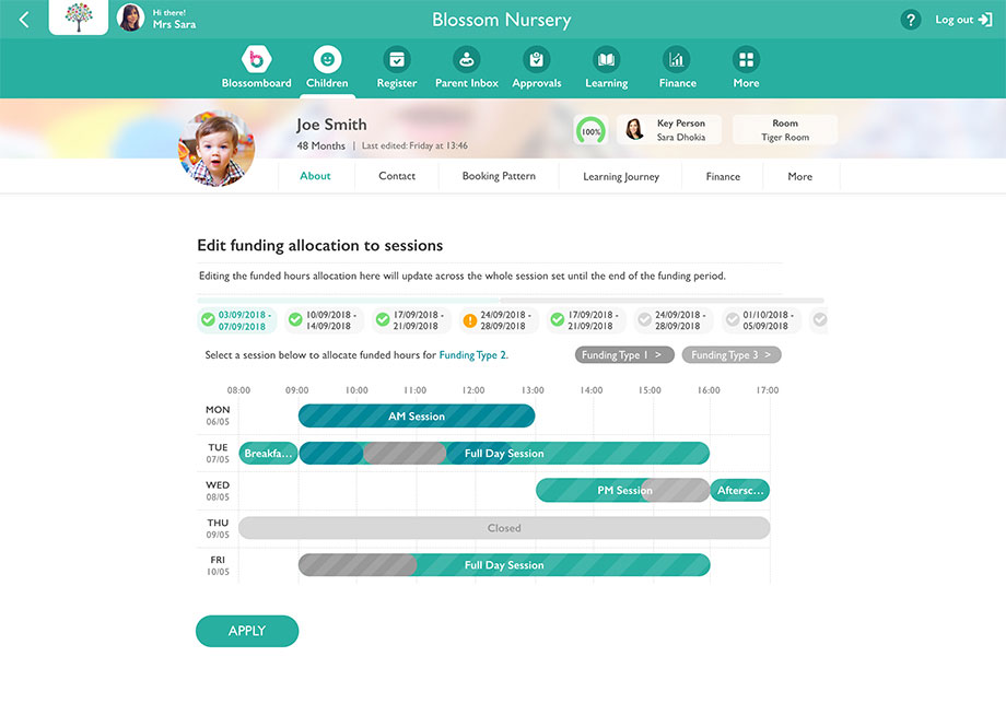 Nursery Invoicing Software - Blossom Educational
