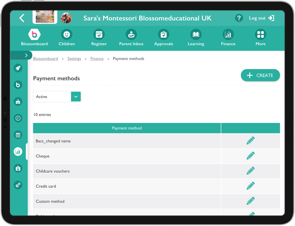 Blossom software: Import payments in bulk and add custom payment types ...